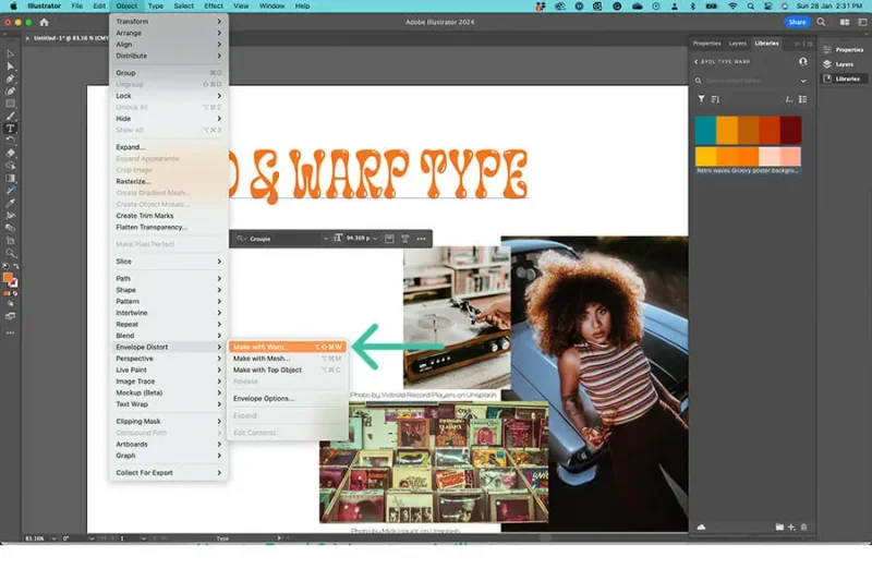 Learn How to Warp Text in Illustrator | A Beginner's Guide | Bring Your ...