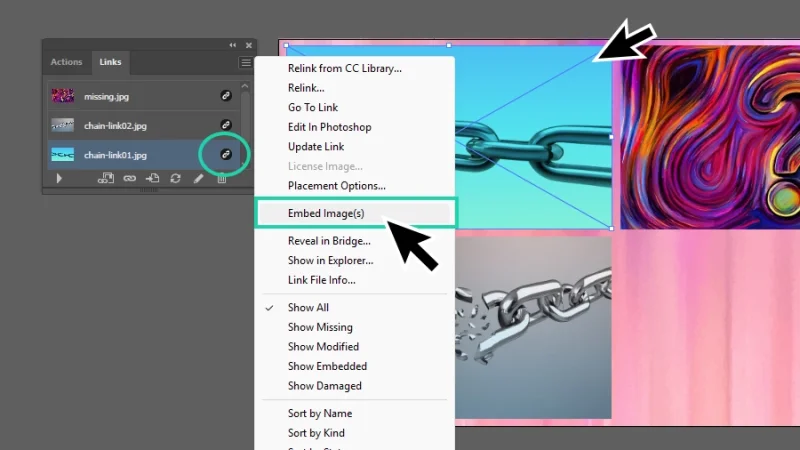 Embedding, Linking, and Relinking Images in Illustrator – Complete ...