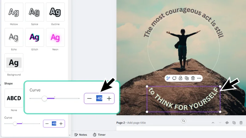 How to Curve Text in Canva: A Step-by-Step Guide | Bring Your Own Laptop