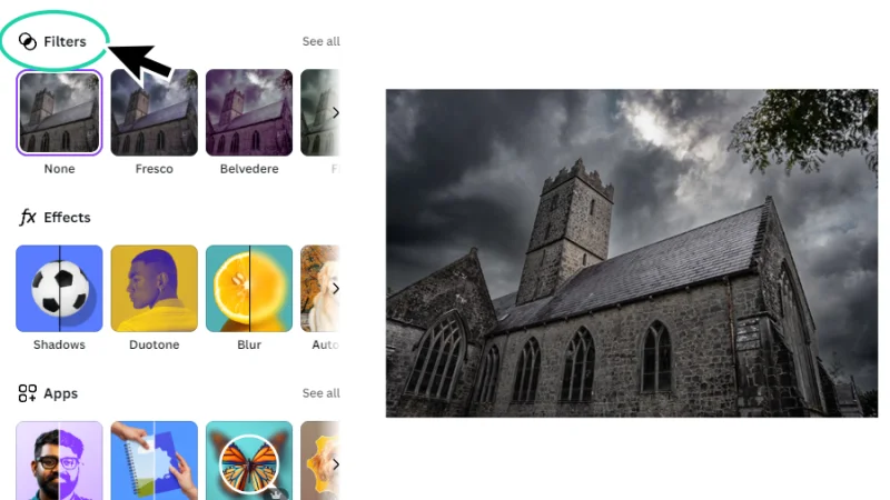 vignette effect canva
