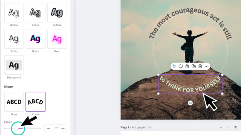 How to Curve Text in Canva: A Step-by-Step Guide | Bring Your Own Laptop