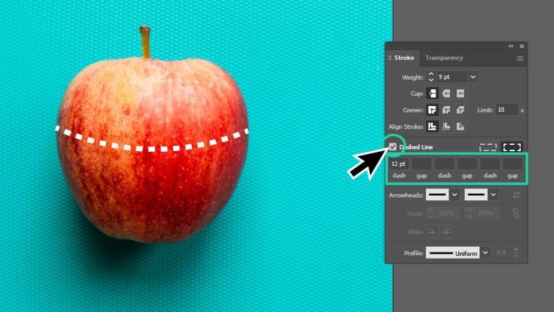 How to Create Dashed and Dotted Lines in Illustrator | BYOL | Bring ...