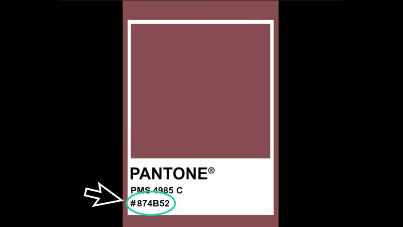 color code to pantone