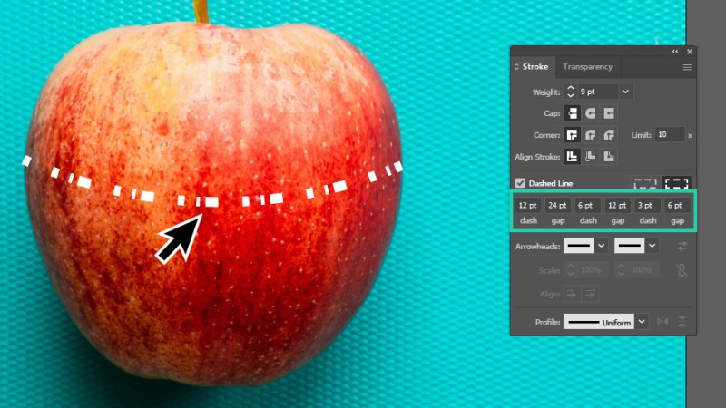 How to Create Dashed and Dotted Lines in Illustrator | BYOL | Bring ...